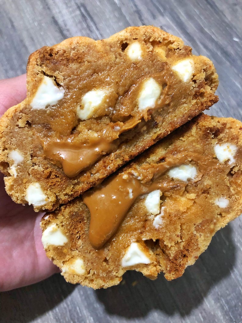 NY Style White Chocolate Biscoff Cookies - Etsy
