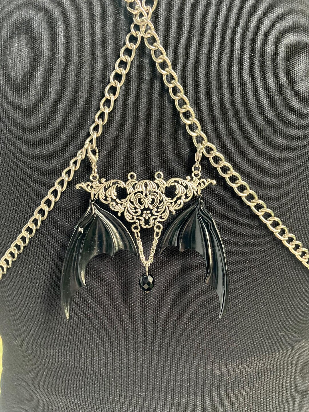 Handmade Chain Harness With Wings - Etsy