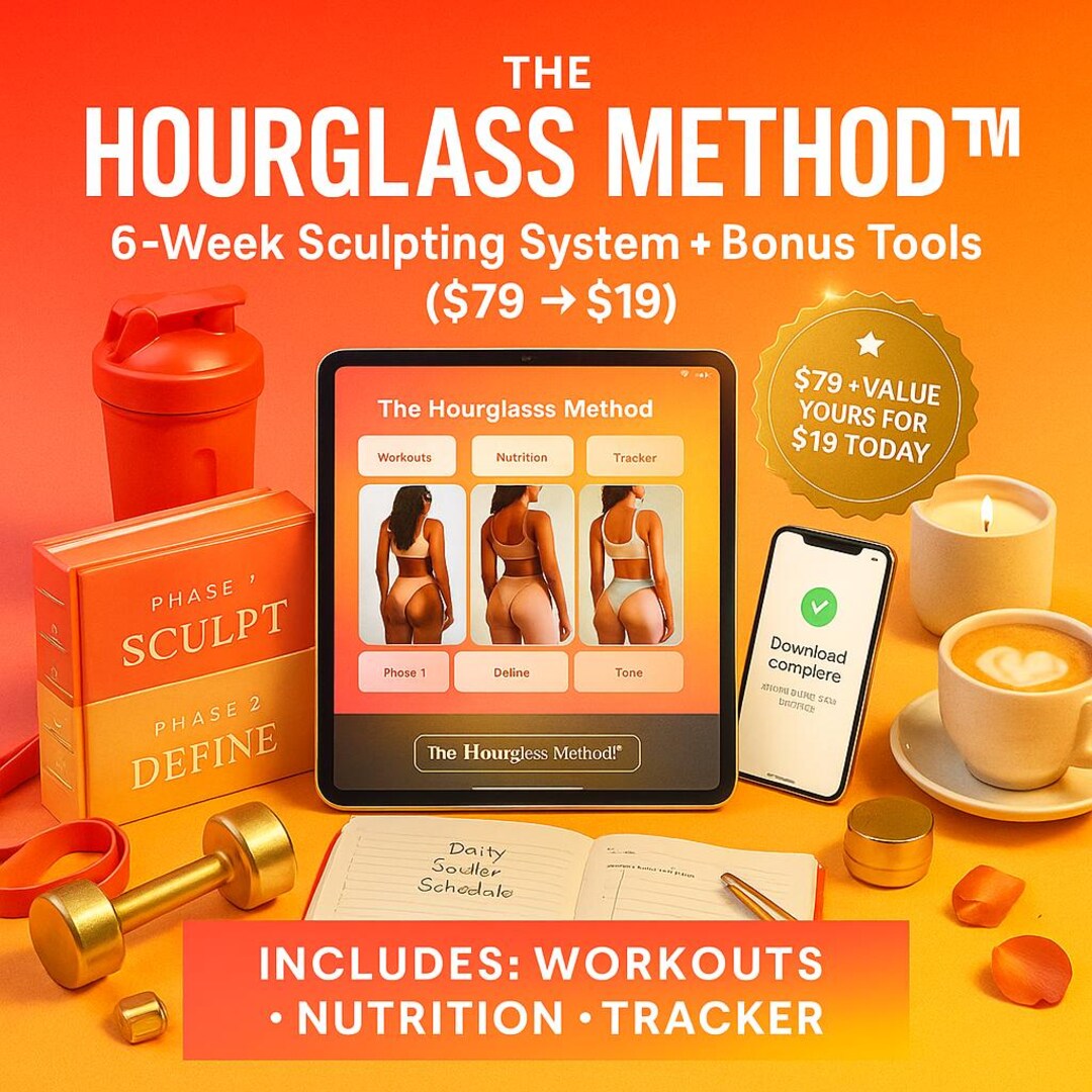 6-week Sculpt & Tone Digital Fitness System | Hourglass Body Workout ...