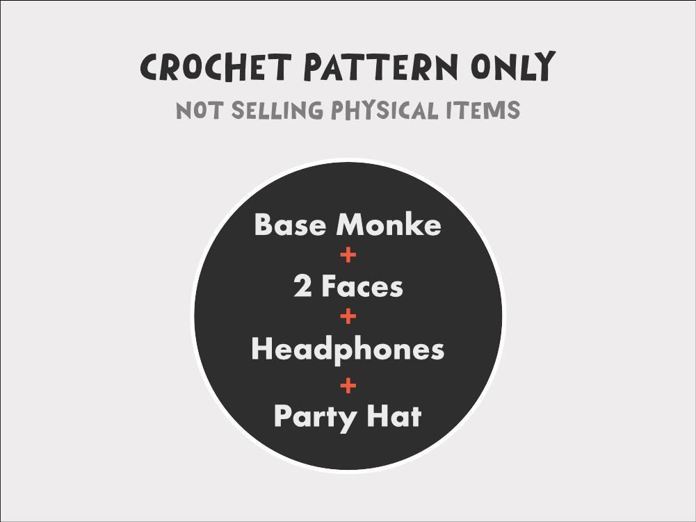 Monke - Gorilla Tag Crochet Pattern - Etsy