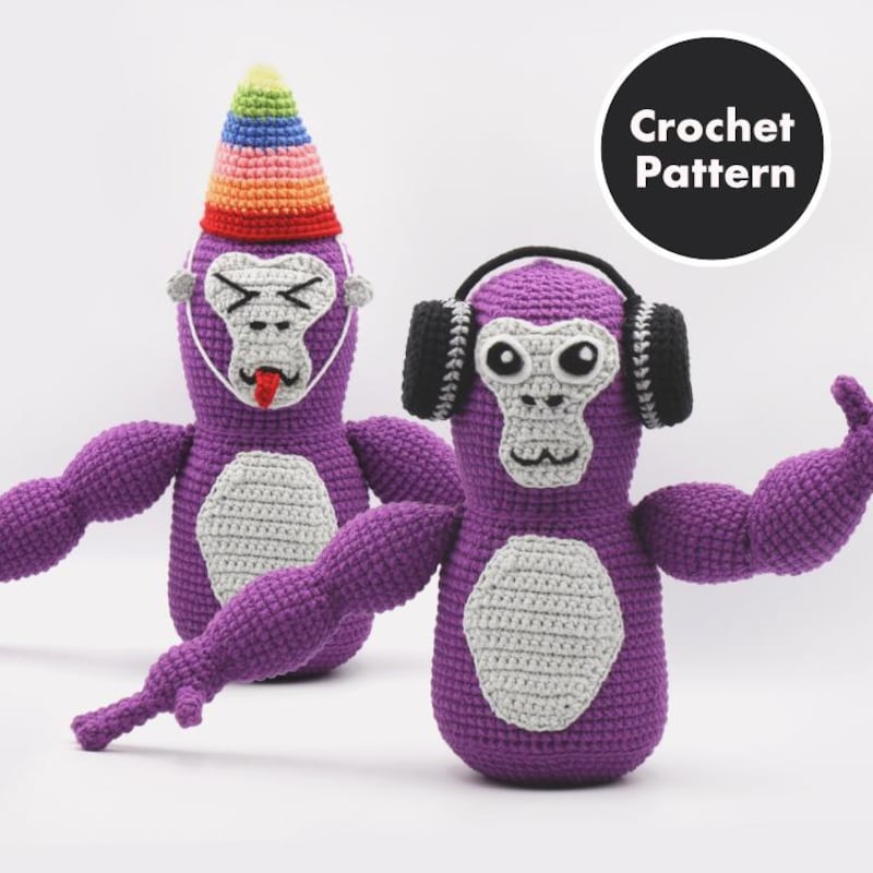 Purple Gorilla Tag Monkey - Etsy
