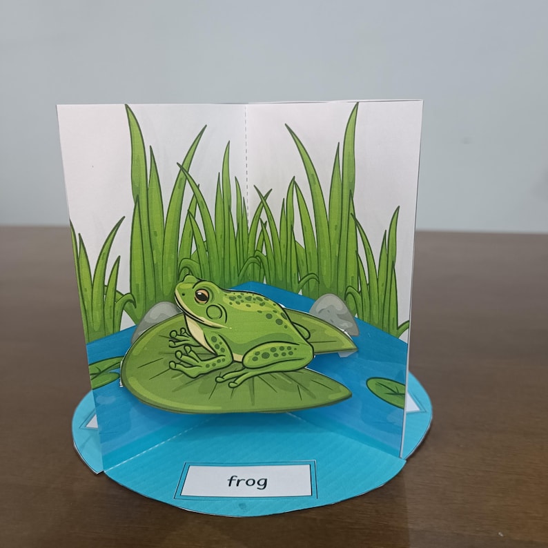 3D Frog Life Cycle Craft Printable, Frog Worksheet PDF, Spring Science ...