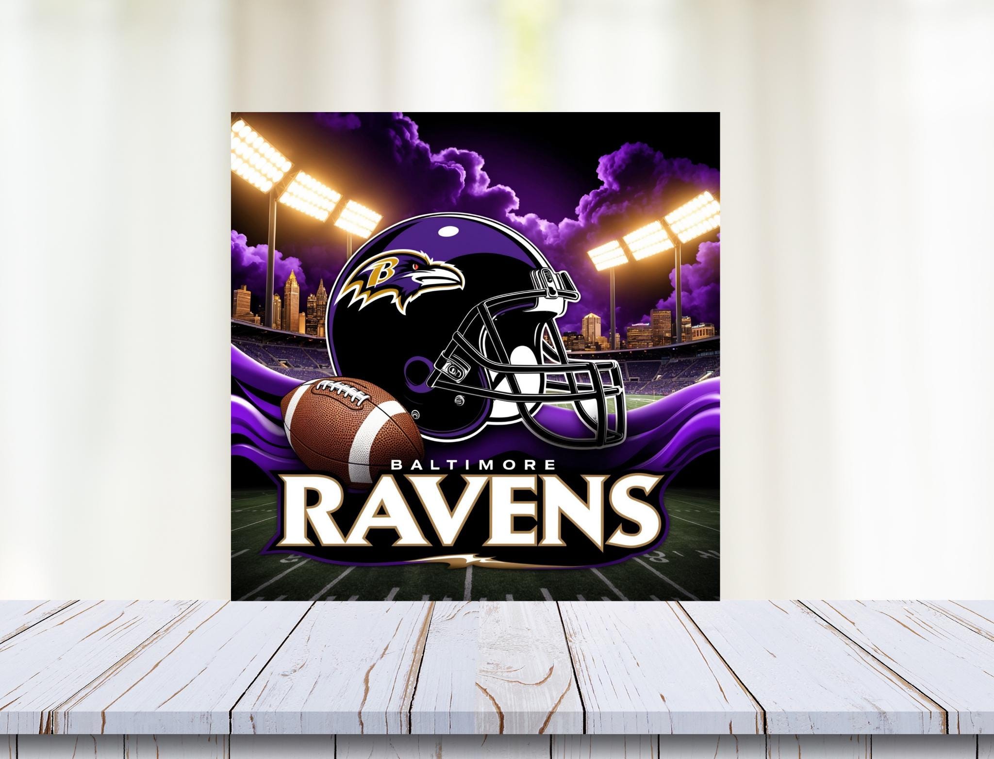 Ravens 20oz Skinny Tumbler Wrap PNG, Sports Mascot Tumbler Seamless ...