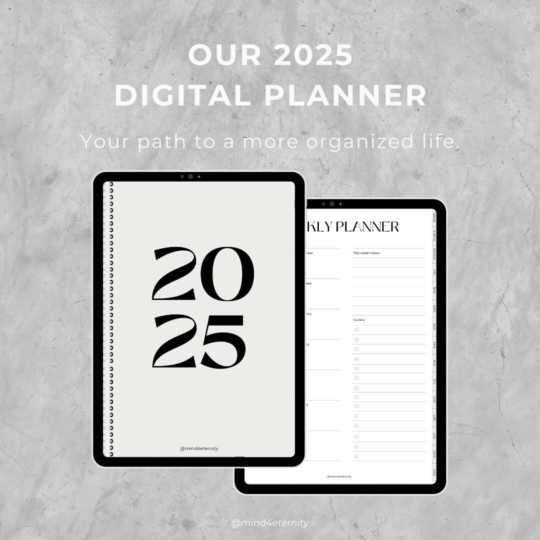 2025 Digital Planner: Dated and Hyperlinked | Monthly and Weekly ...