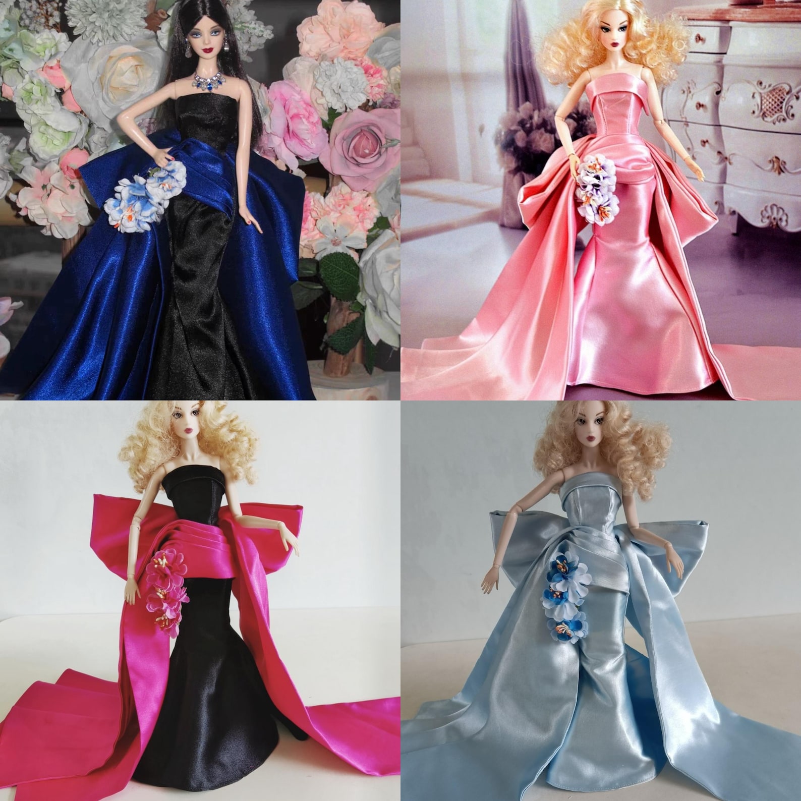 1:6 Bjd/30cm/12inch Custom Fashion Doll Clothes, Handmade Mermaid Gown ...