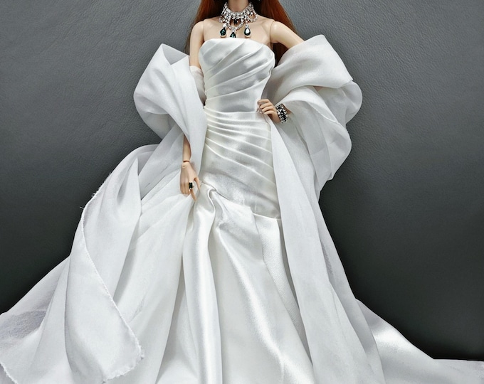 Fashion Doll Satin/silk Evening Dress/wedding Dress, 1/6 Bjd/30cm/12 ...