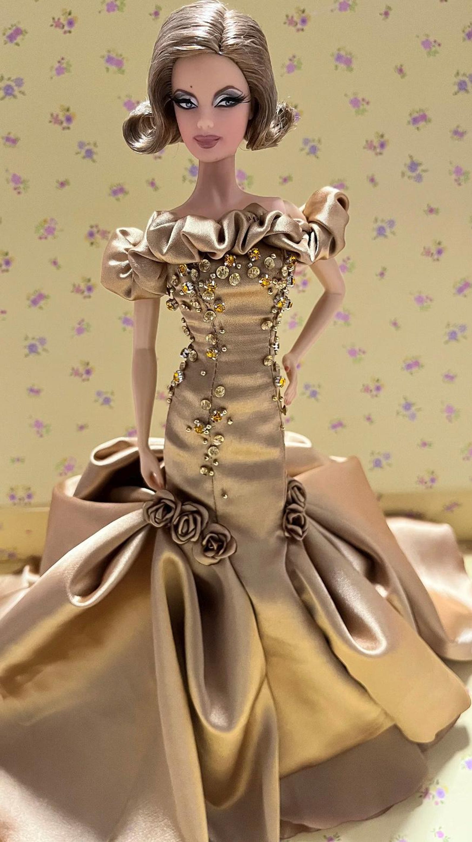 30cm Fashion Doll Handmade Beaded Sequin Mermaid Gown/clothes/outfit, 1 ...