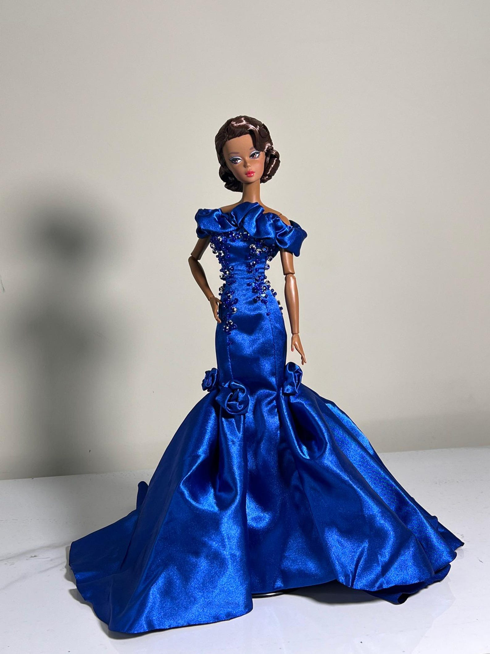 30cm Fashion Doll Handmade Beaded Sequin Mermaid Gown/clothes/outfit ...