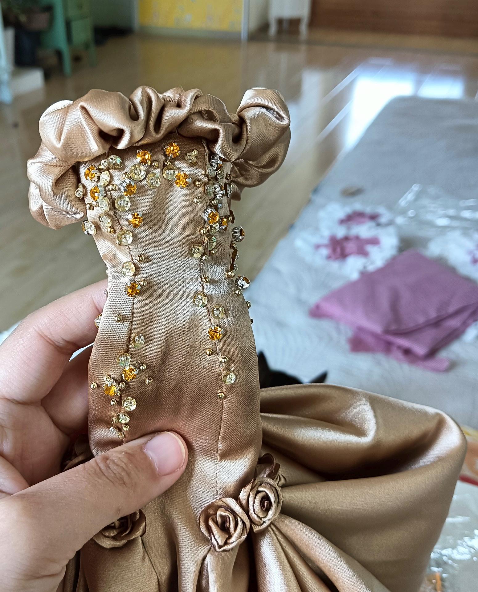 30cm Fashion Doll Handmade Beaded Sequin Mermaid Gown/clothes/outfit, 1 ...