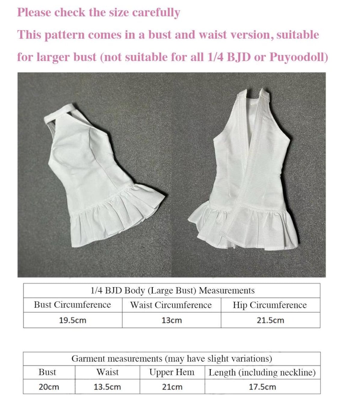 1/4 BJD Clothes Pattern, 1/4 BJD Clothes Tutorials, 1/4 Scale Doll ...