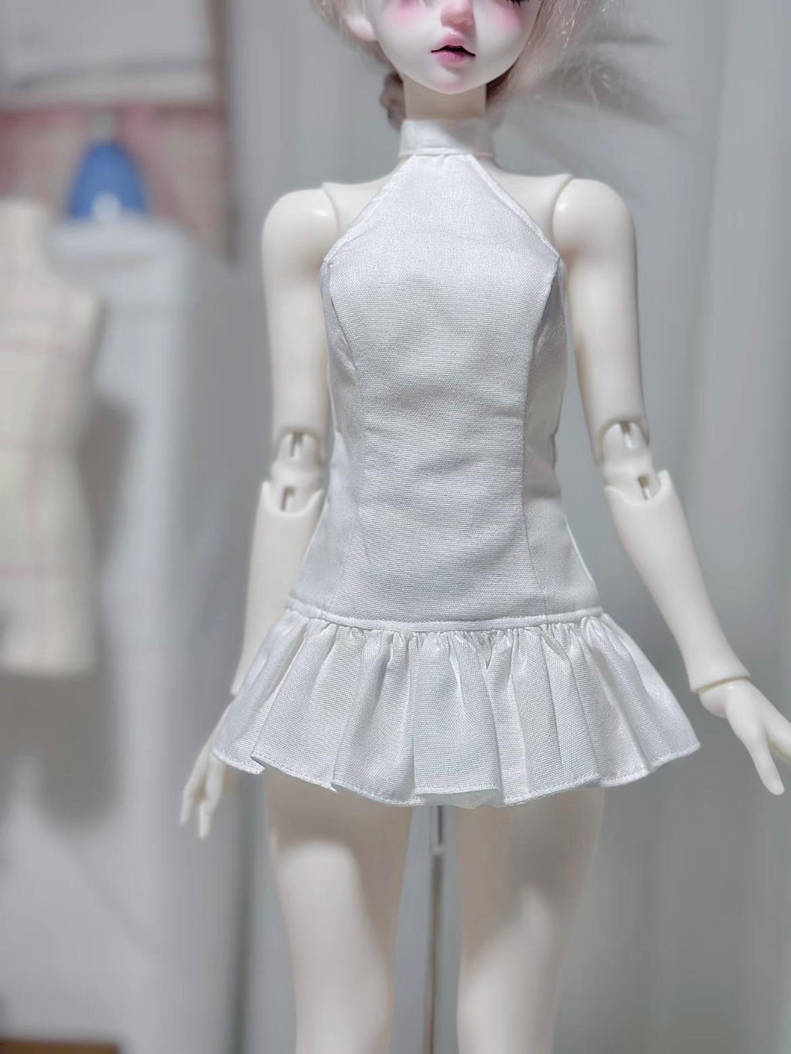 1/4 BJD Clothes Pattern, 1/4 BJD Clothes Tutorials, 1/4 Scale Doll Short Dress Pattern, 1/4 Bjd ...