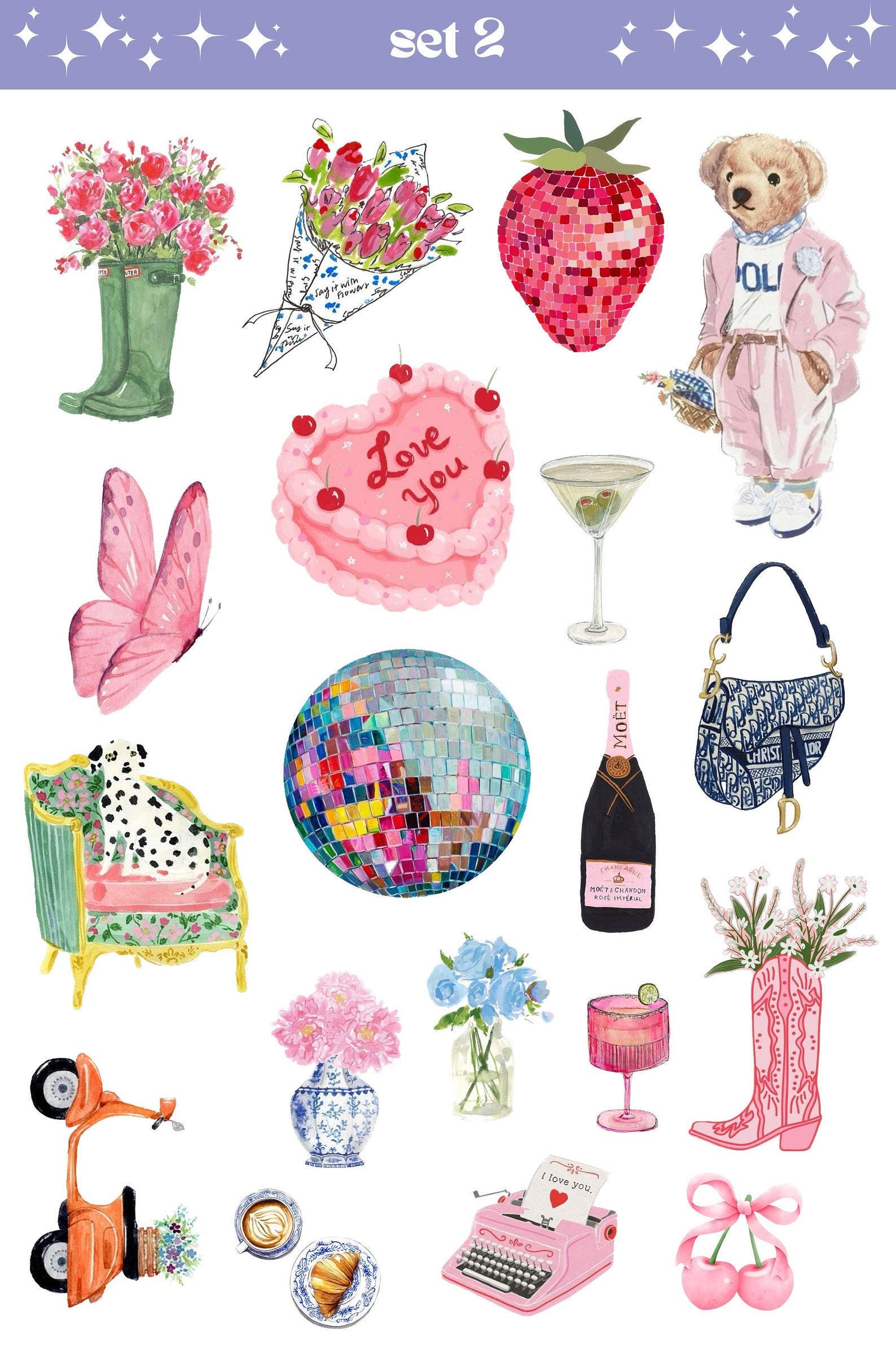 Sticker Sheets, Journal Stickers, Planner Sticker Set, Kindle Aesthetic ...