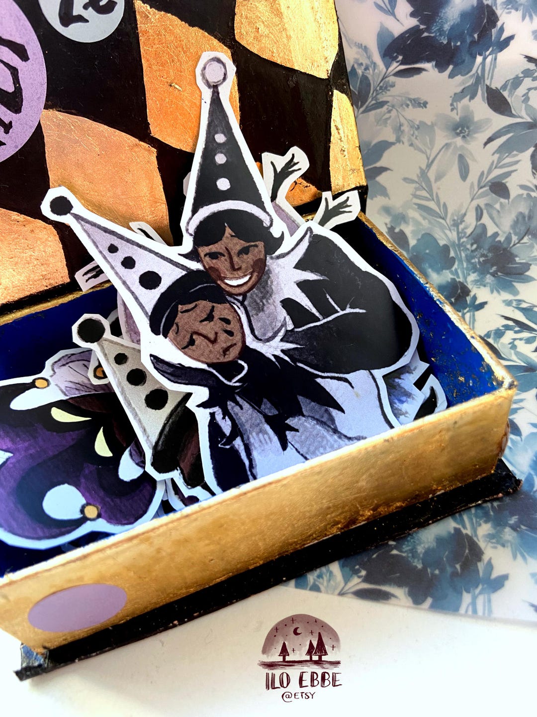 Clown Stickers Harlequin Pierrot Vintage Circus - Etsy