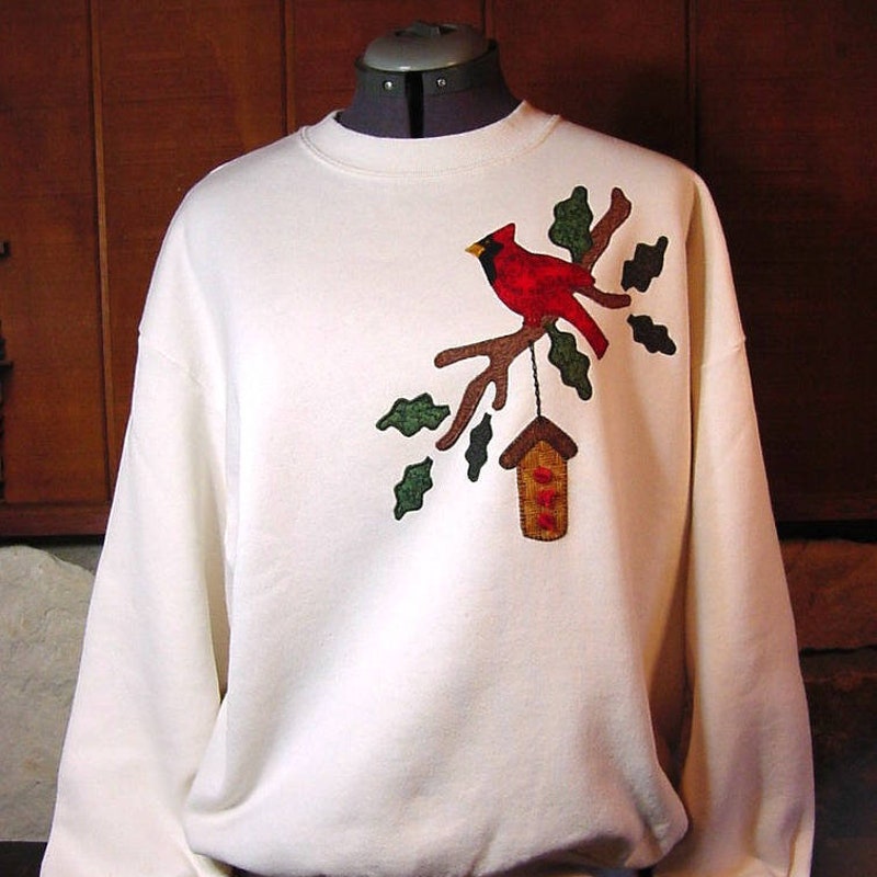 Embroidered Cardinal - Etsy