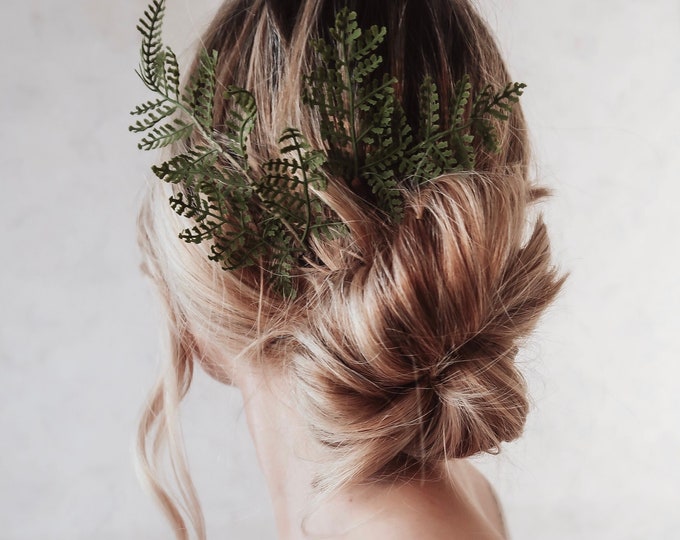 Fern Hair Pins Greenery Bobby Pins Forest Hairpins Woodland - Etsy