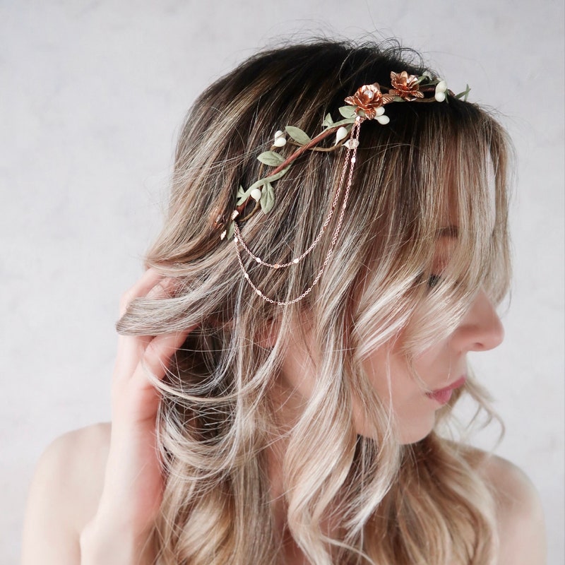 Gold Flower Crown - Etsy