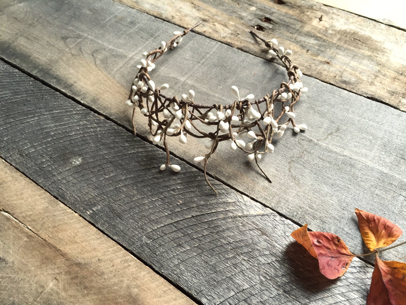 Twig Crown Rustic Headpiece Berry Headband Woodland Crown - Etsy