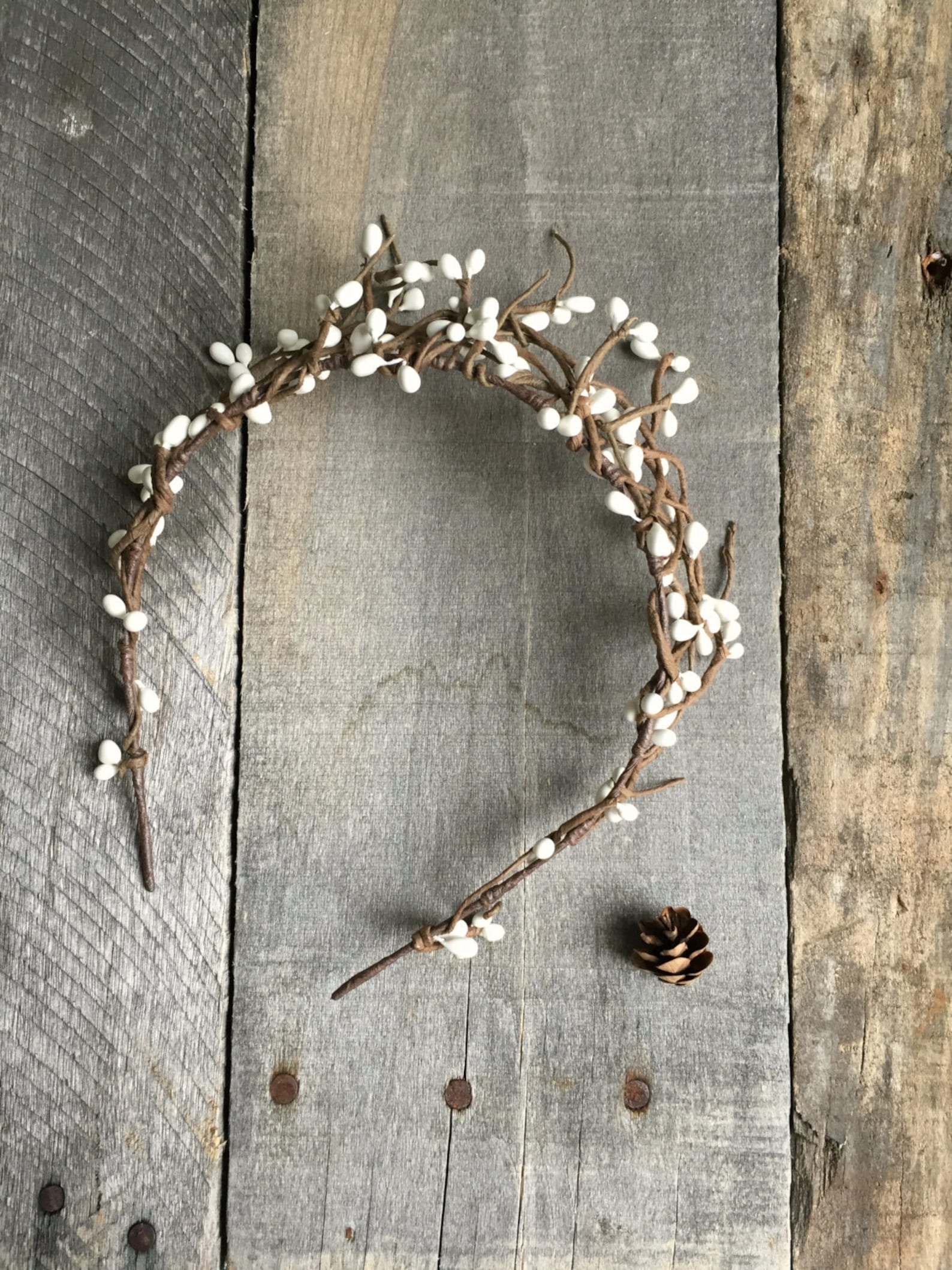 Twig Crown Rustic Headpiece Berry Headband Woodland Crown - Etsy