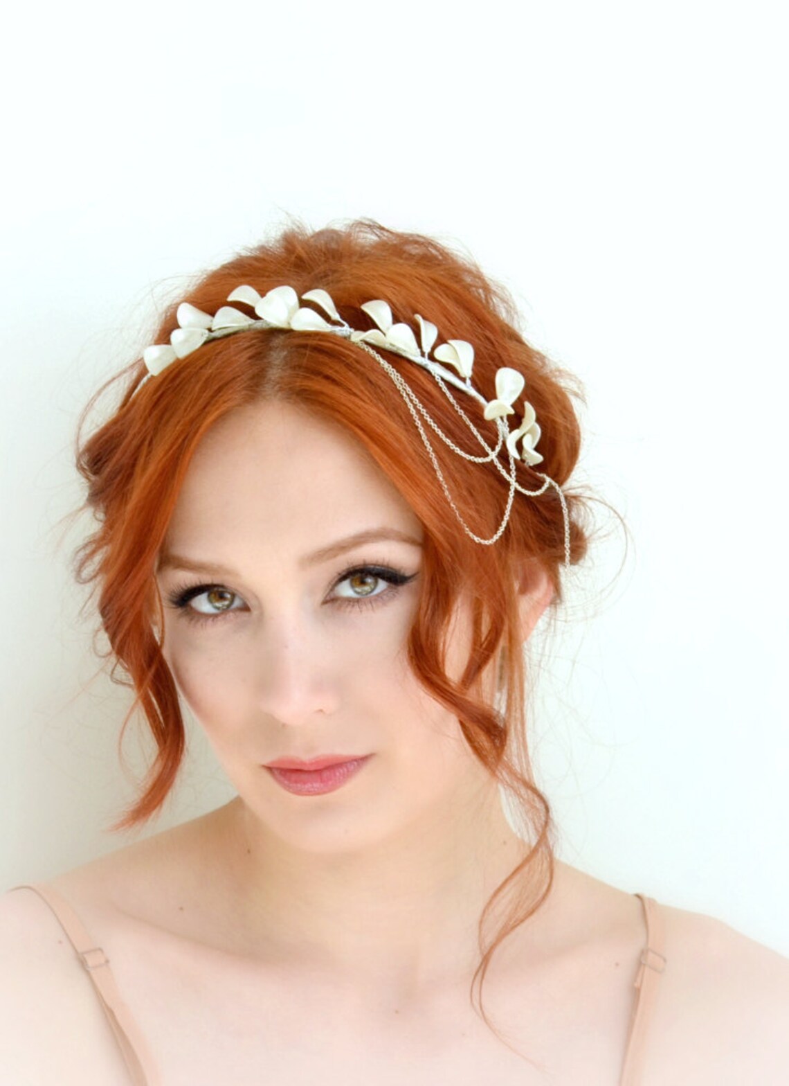 Pearl Crown Ivory Headpiece Bridal Head Piece Wedding - Etsy