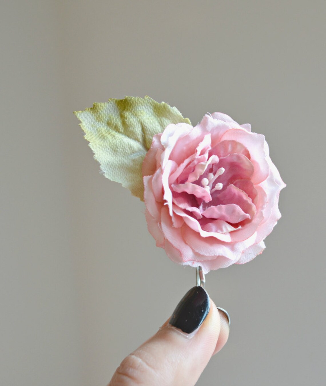 Rose Hair Pins, Pink Flower Clips, Whimsical Floral Clip Set, Wedding ...