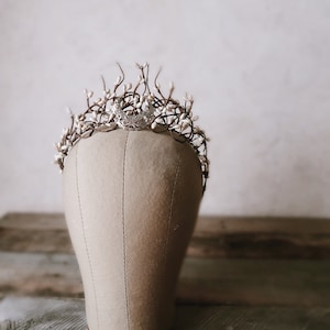 Moon Crown, Crescent Moon Tiara, Goddess Headpiece, Branch Crown ...