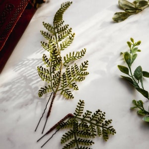 Fern Hair Pins, Greenery Bobby Pins, Forest Hairpins, Woodland Hair Pin ...