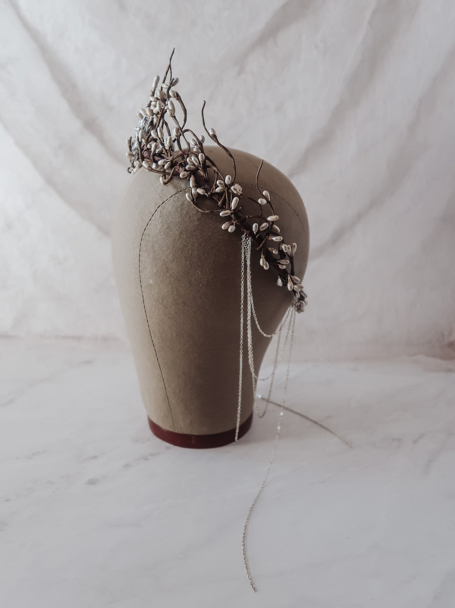 Arwen - Bridal Vine Crown, Elven Circlet, Silver Branch Crown, Medieval ...