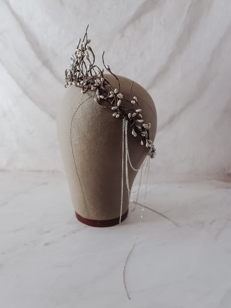 Arwen Bridal Vine Crown Elven Circlet Silver Branch Crown - Etsy