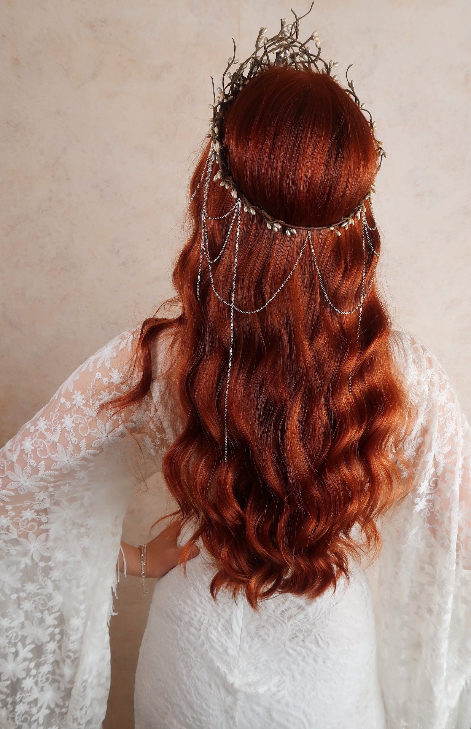 Arwen Bridal Vine Crown Elven Circlet Silver Branch Crown - Etsy