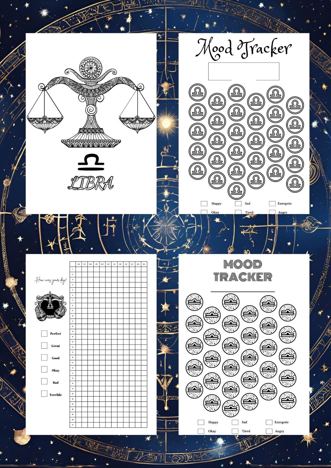 Libra-themed Printable Planner - Etsy