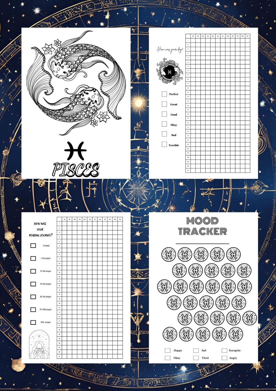 Pisces-themed Printable Planner - Etsy