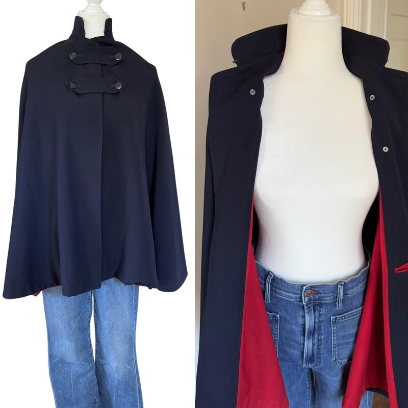 Navy Cape - Etsy