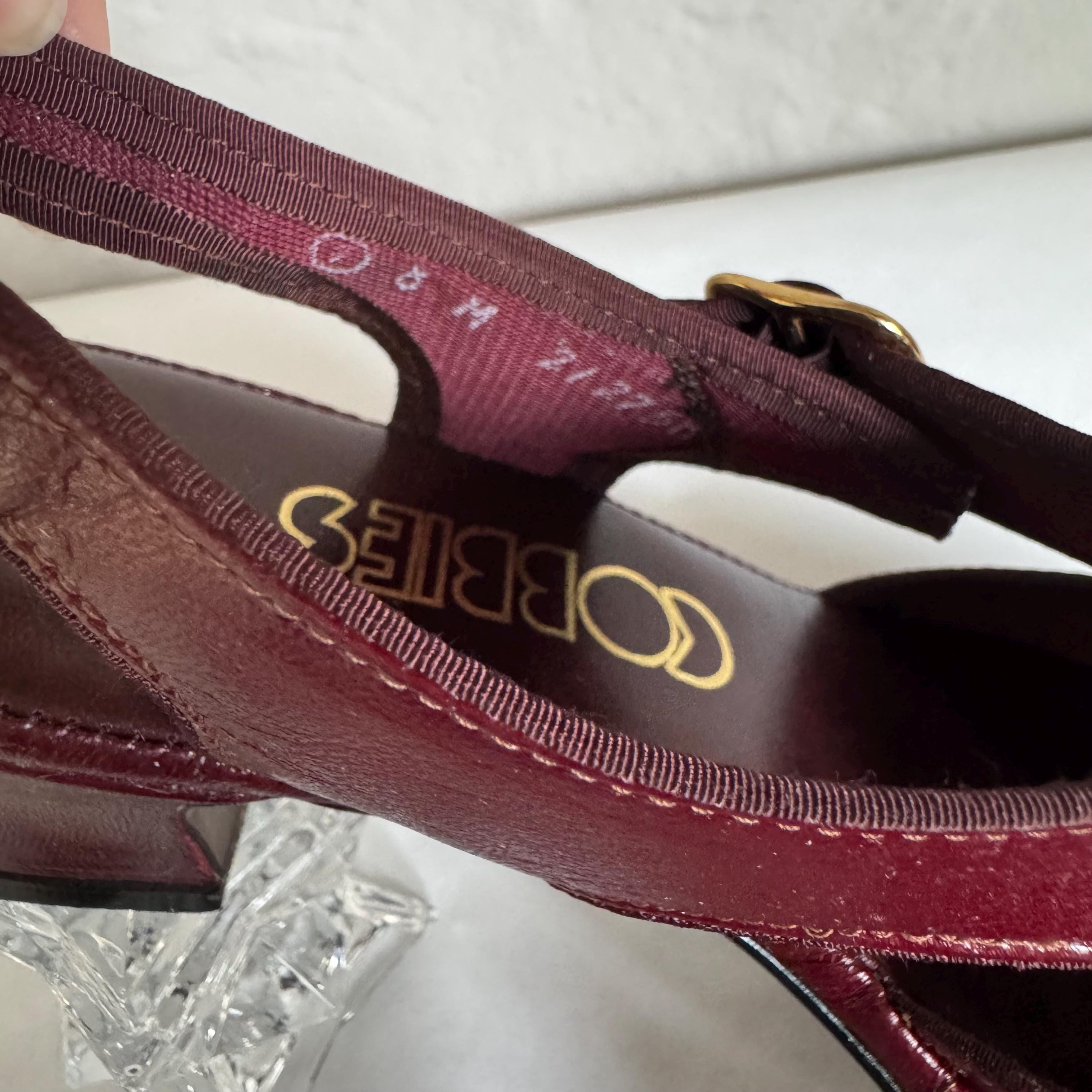 Vintage Cobbies Open Toe Sling Back Heels Sandals 1970s 8 - Etsy