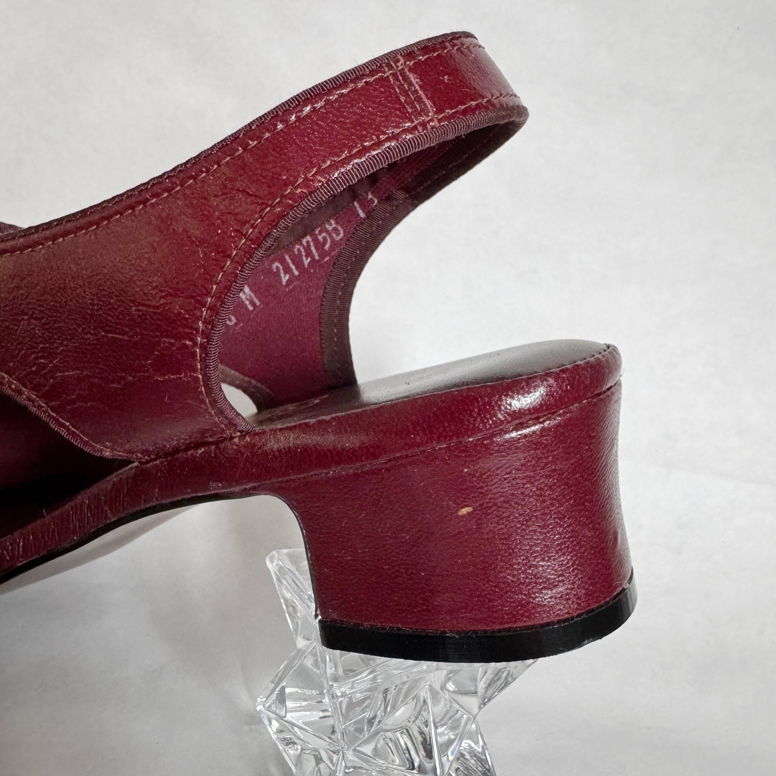 Vintage Cobbies Open Toe Sling Back Heels Sandals 1970s 8 - Etsy