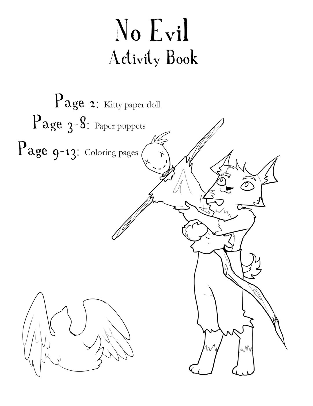 No Evil Printable PDF Craft Book - Etsy