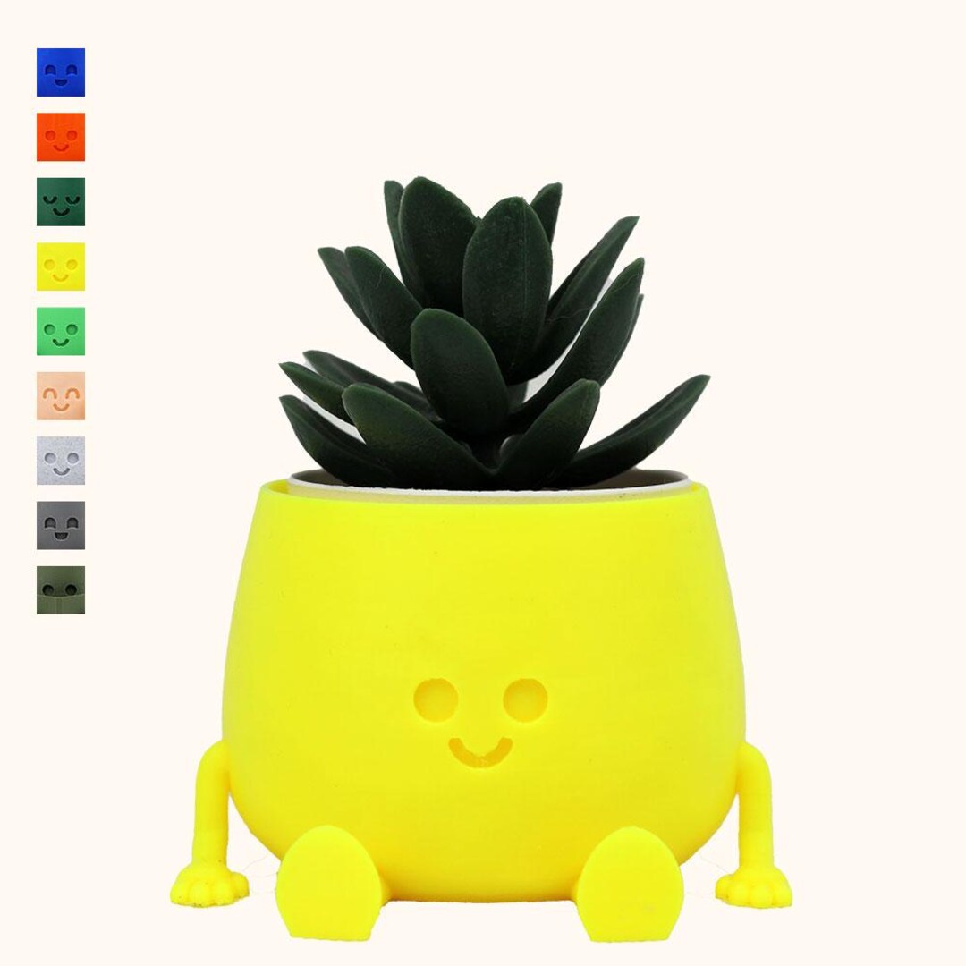 Happy Smiley Pot A Real Mood Maker Flowerpot - Etsy