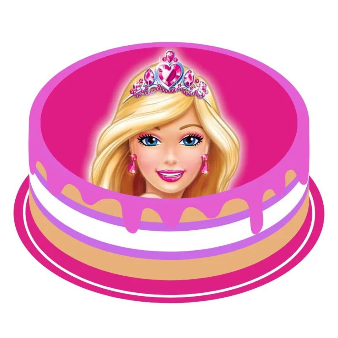 Barbie Edible Cake Topper for Cakes to Customize - Personalized Cake ...