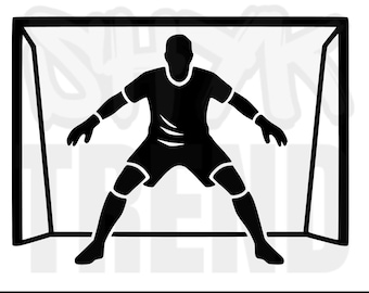 Goal Keeper SVG - Football Soccer Goalie Sport Player Printable Clip ...