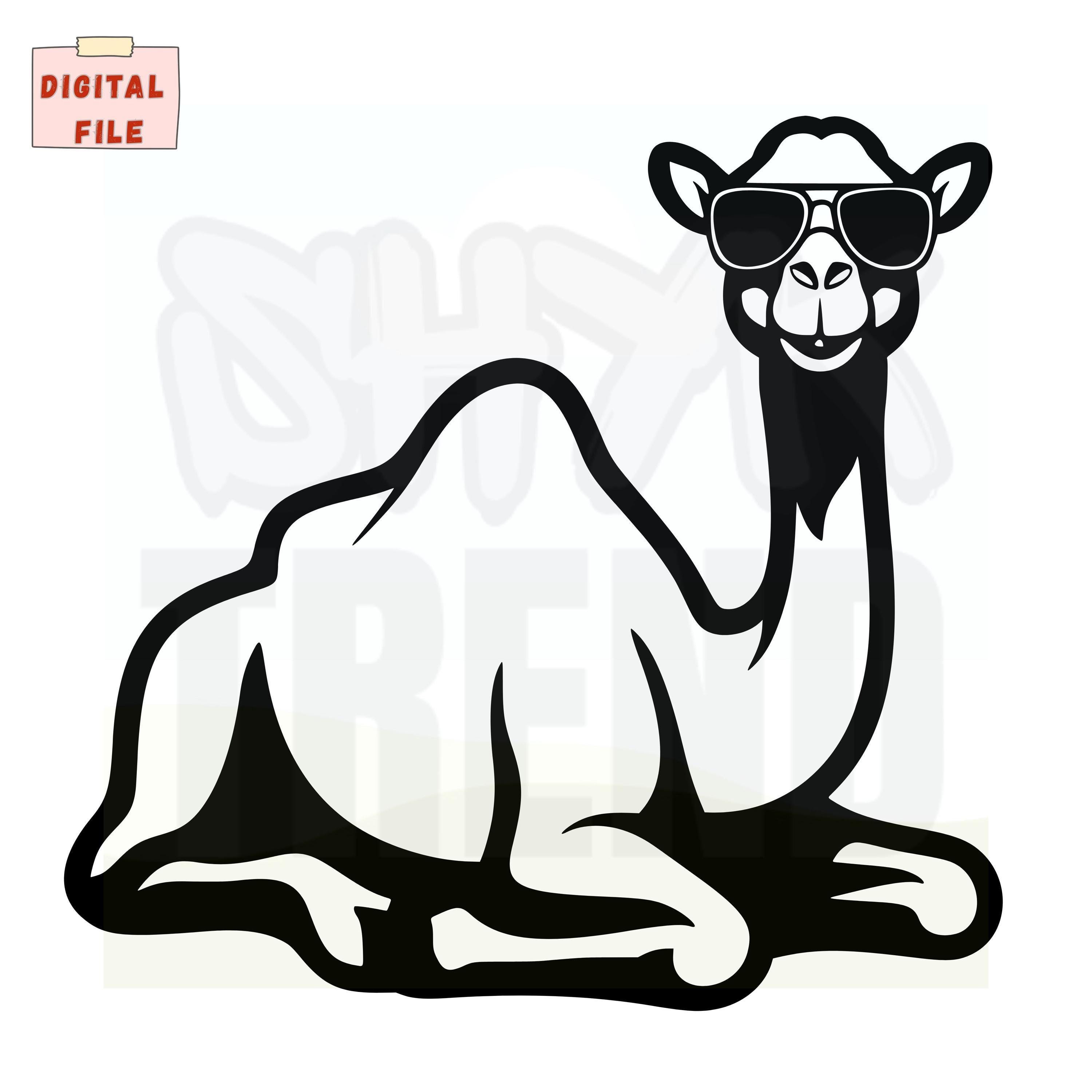 Camel Svg Png Cute Camel Clipart, Desert Animal Wall Art, Digital Camel ...