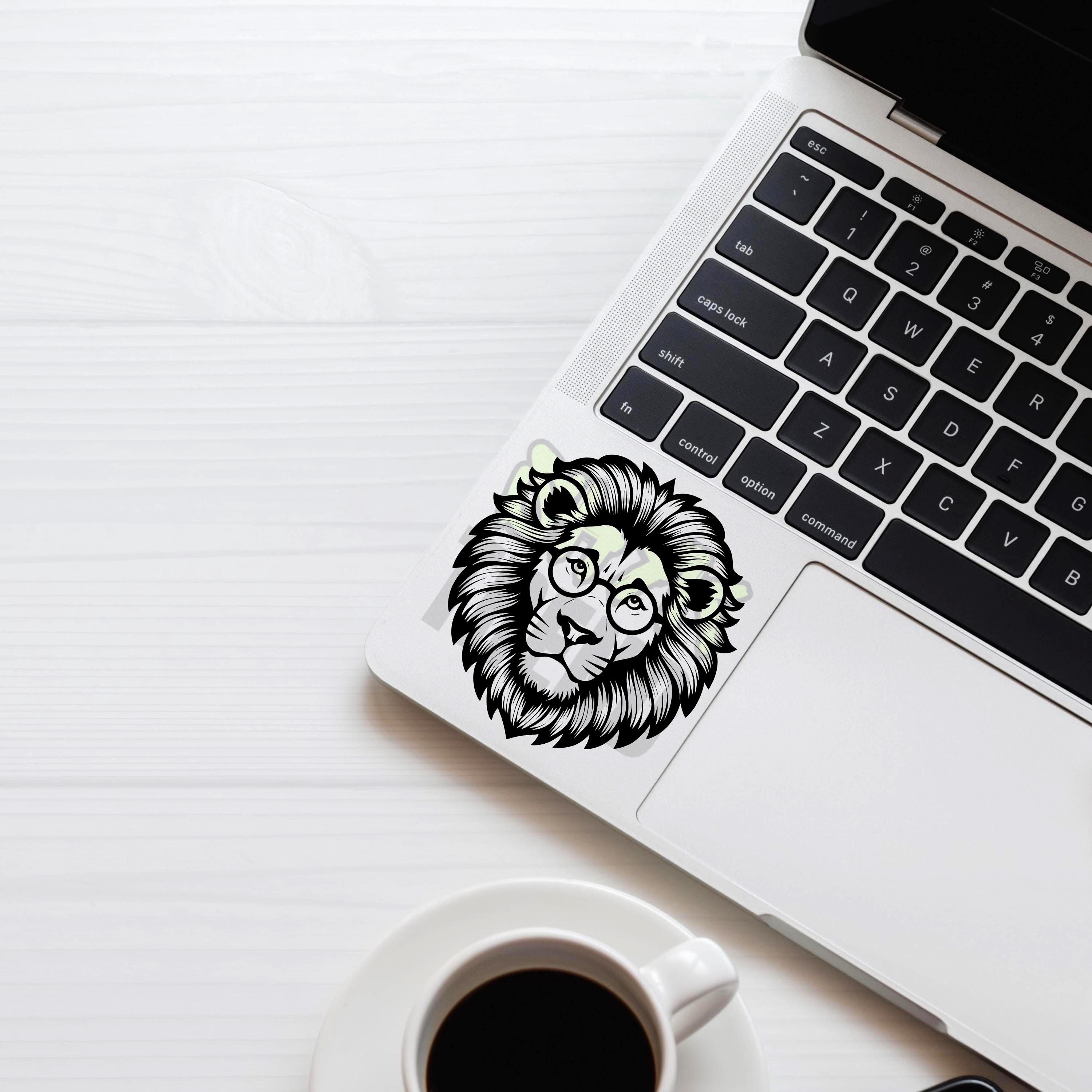 Lion Head SVG File, King Lion Clipart, Professor Lion Glasses Cut Files ...