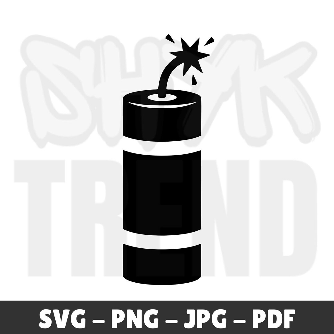 Dynamite SVG | TNT Clipart | Bomb Icon (digital Download) - Etsy