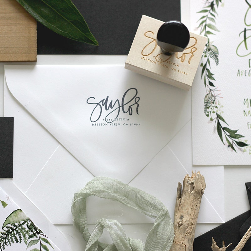 Calligraphy Stamp - Etsy