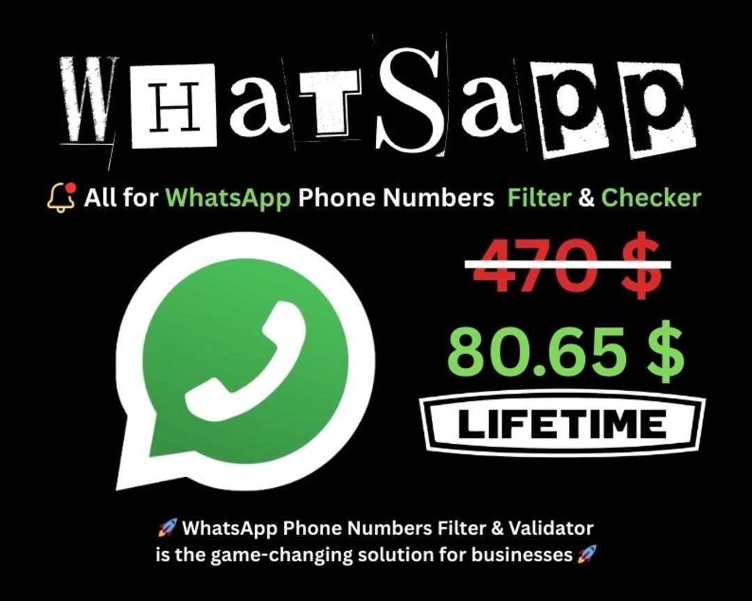 All for Whatsapp Phone Numbers Filter & Checker, Automation, Filter ...