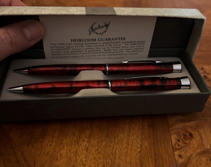 Vtg Garland ‘rose’ Pen and Pencil Set - Etsy