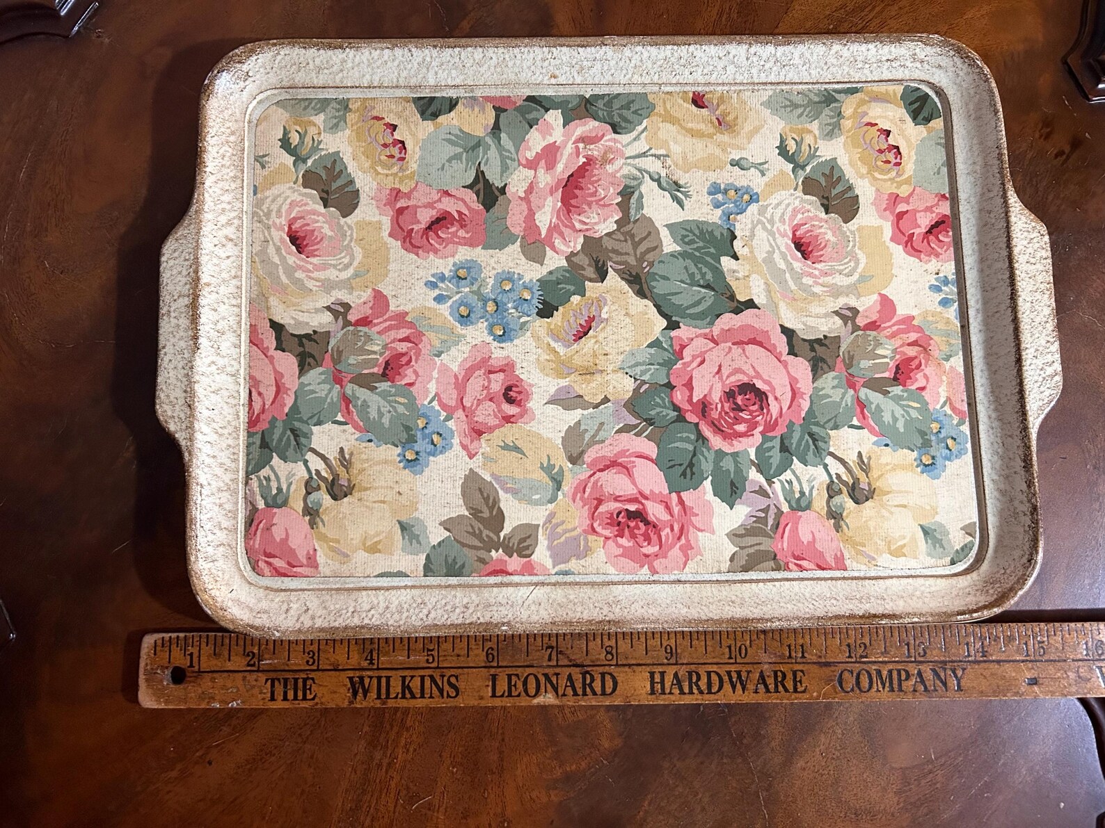 Vintage Floral Sezzatini Italian Wood Tray - Etsy