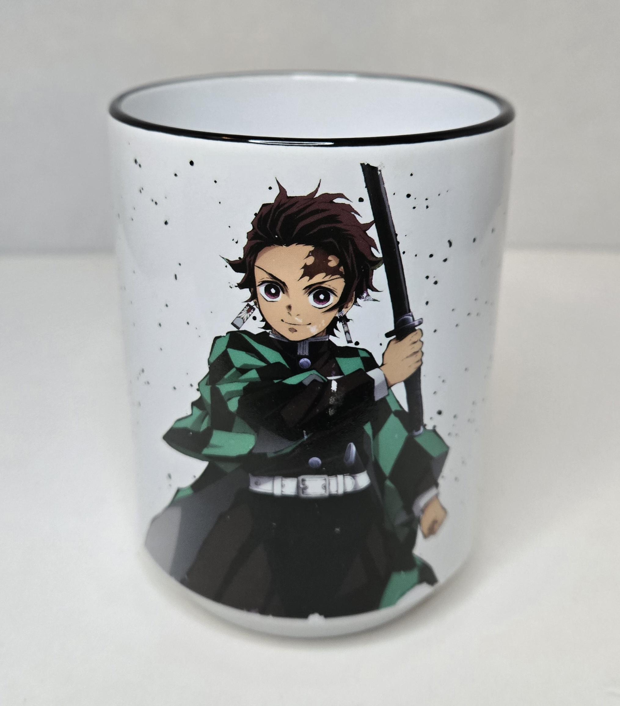 Anime Tanjiro Kamado Demon Slayer Sipping Coffee Tea Cup 14-16oz - Etsy