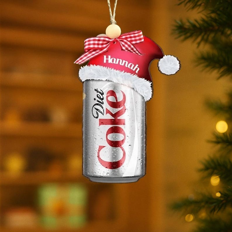 Personalized Diet Coke Ornament, Custom Coca-cola Can Christmas ...