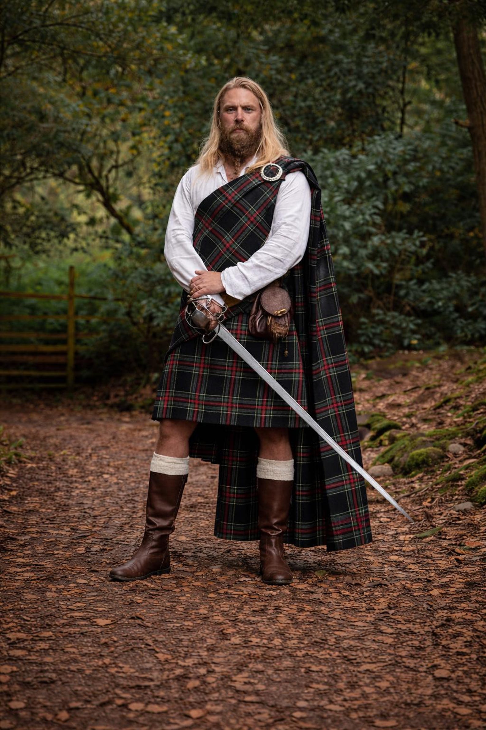 Scottish Great Kilt Traditional Highland Tartan Plaid for Men ...