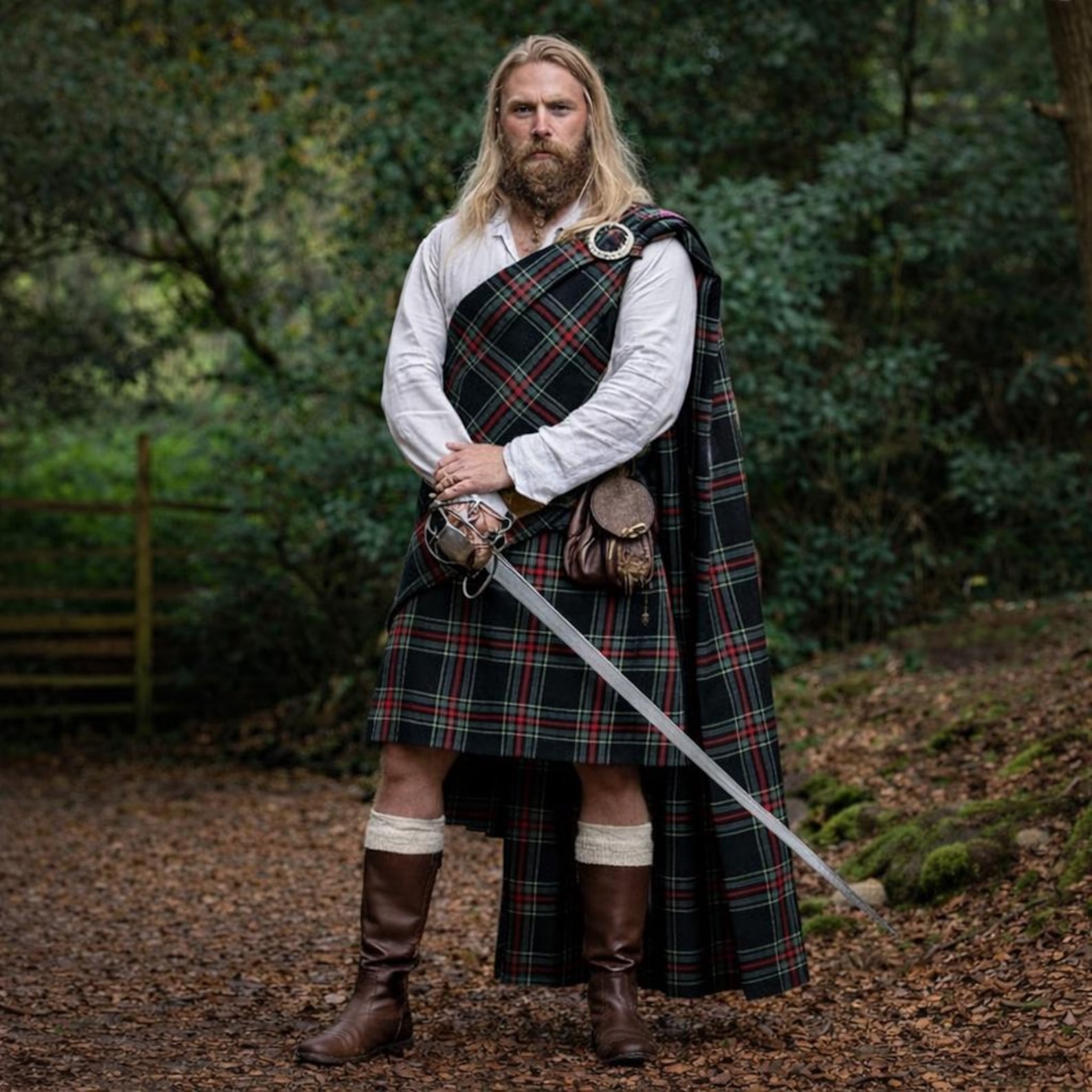 Scottish Great Kilt Traditional Highland Tartan Plaid for Men ...