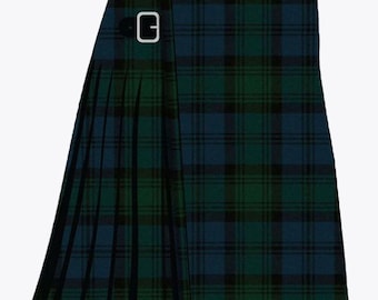 Traditional Handmade Cornish Hunting Modern Premium Tartan Custom Size Kilt 16oz Heavy Weight ...